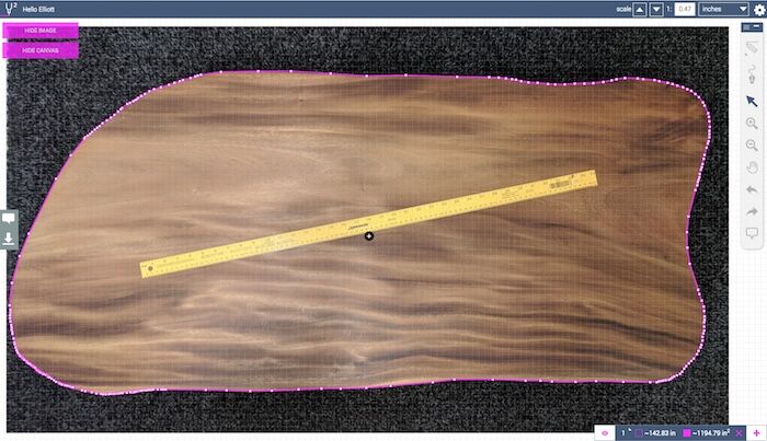 Area of Irregular Shapes • Scale • Draw • Results | SketchAndCalc